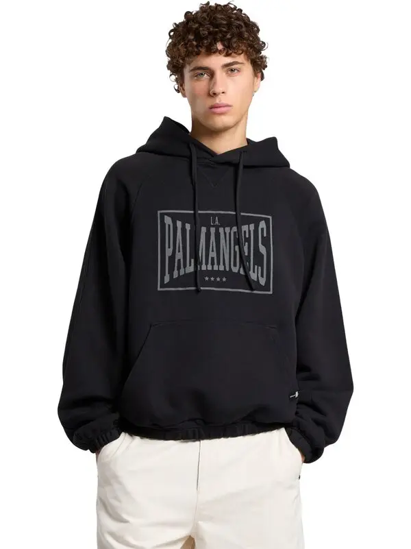 Palm Angels Vintage Box Logo Loose Hoodie - Black