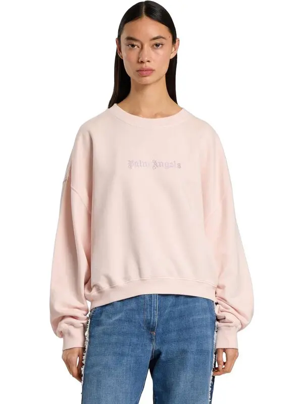 Palm Angels Stud Logo Crew - Pink