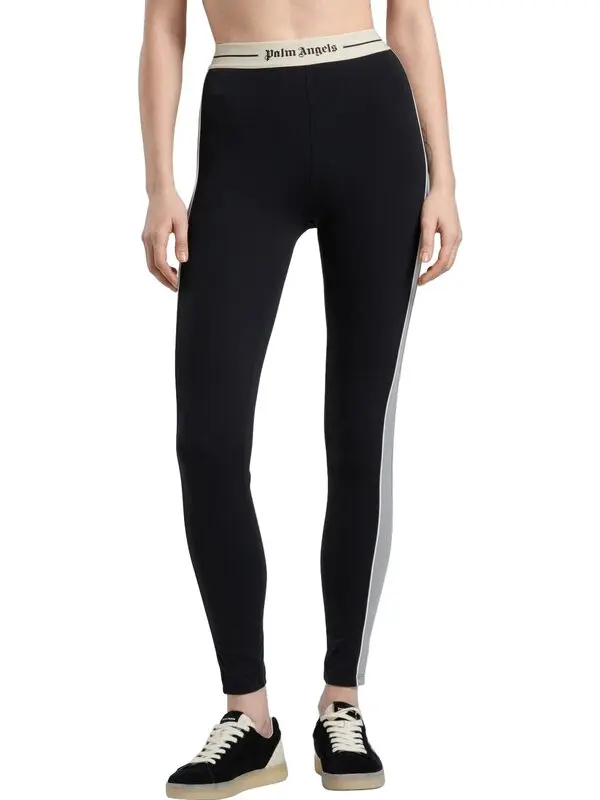 Palm Angels Logo Cb Active Leggings - Black