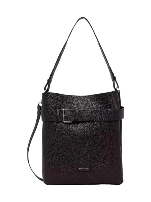 Marc O'polo Buckle-detail Grained-leather Tote Bag - Red