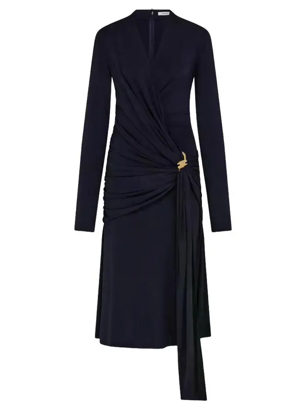 FERRAGAMO Midi Wrap Dress - Blue