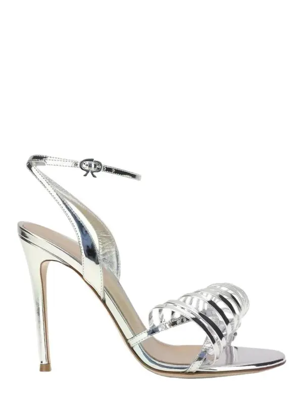 GIANVITO ROSSI Metarge Ring-embellished Sandals - Silver