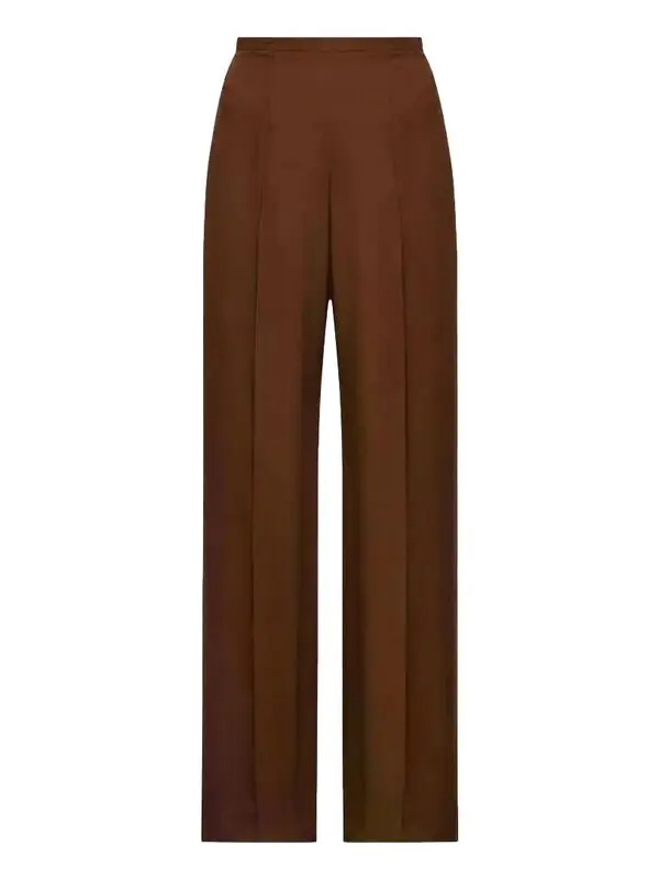 TALLER MARMO Marlene High-waisted Wide-leg Trousers - Brown