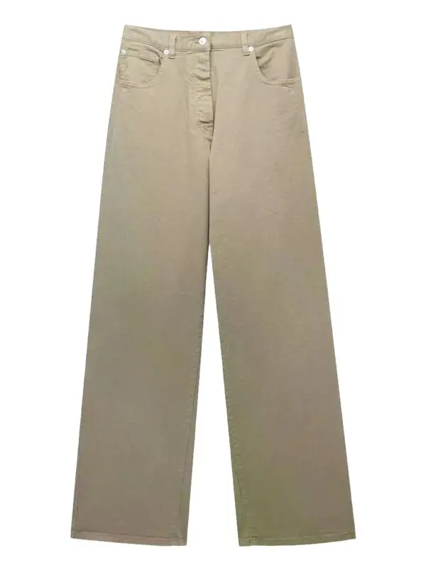N°21 Five-pocket Wide-leg Trousers - Neutrals