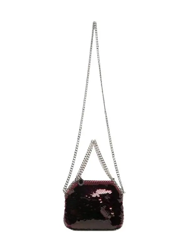 Stella McCartney Falabella Sequin-embellished Shoulder Bag - Red