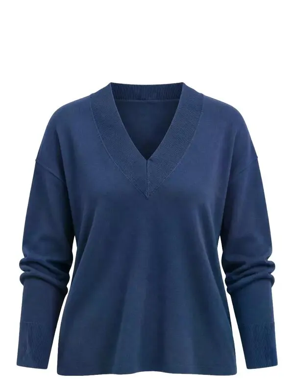 KAOS V-neck Dropped-shoulder T-shirt - Blue