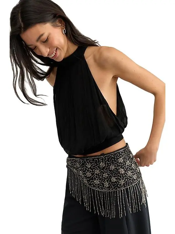 Free People Sloane Top - Black