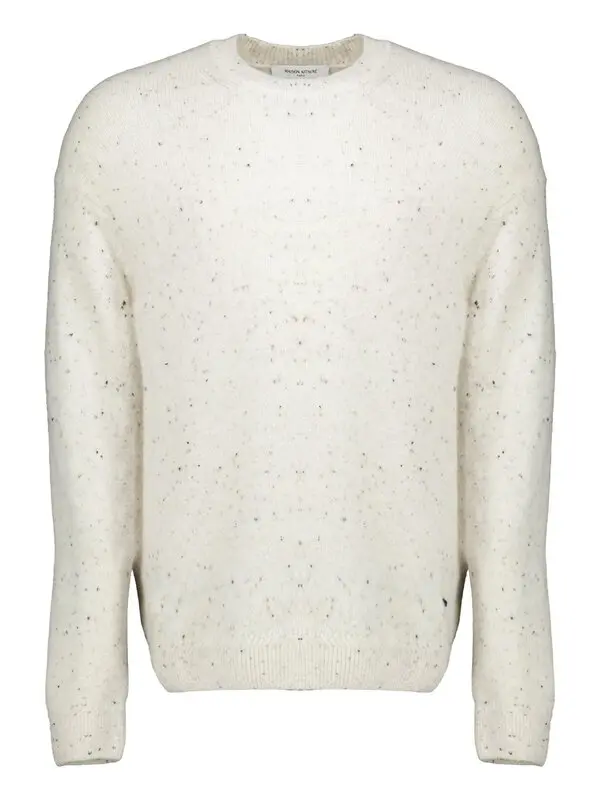 Maison Kitsuné Profile Fox-motif Knit Top - White