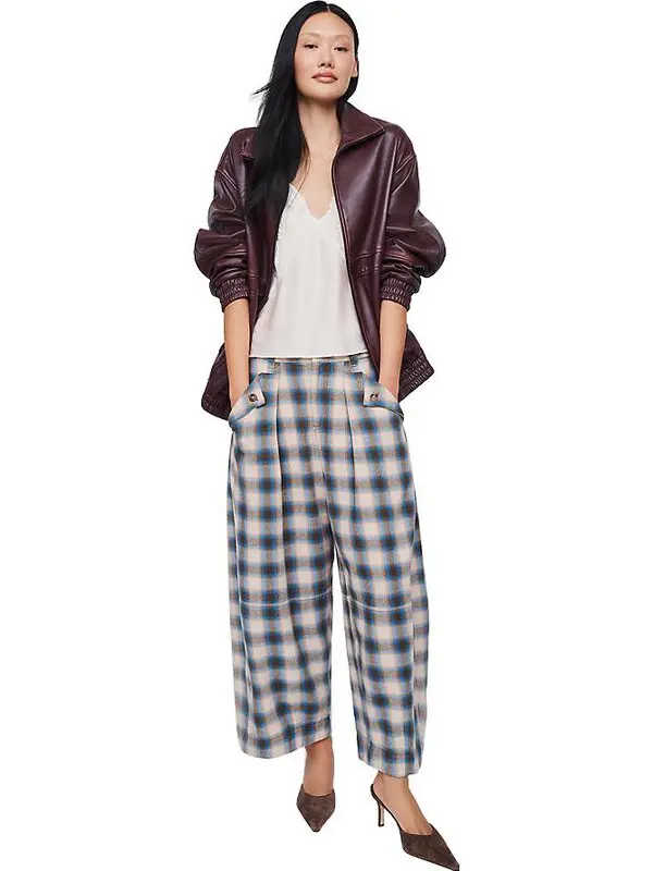 DAMSON MADDER Mara 100% Cotton Mid-rise Wide-leg Pants - Multi