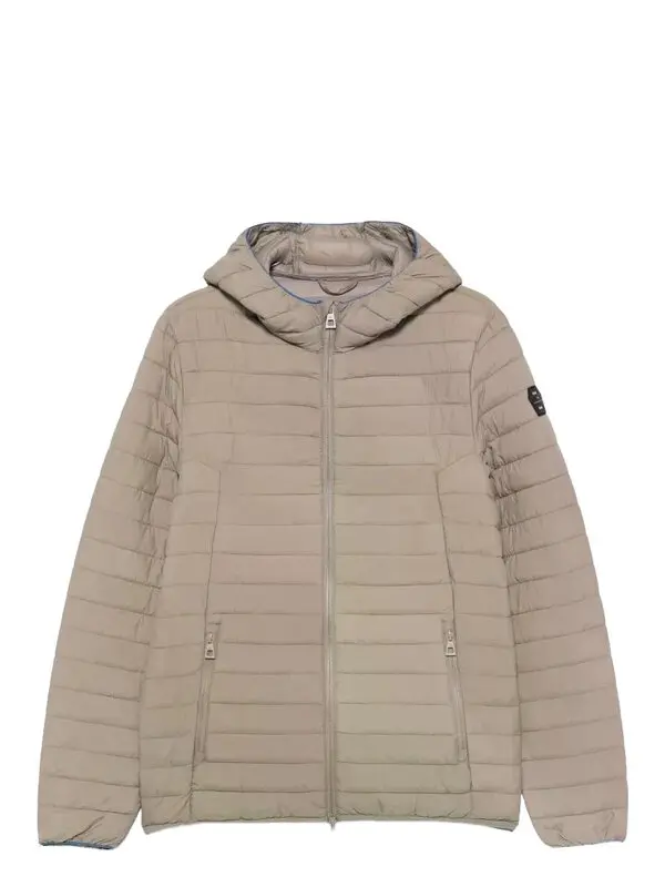 PIQUADRO Hooded Quilted Jacket - Neutrals