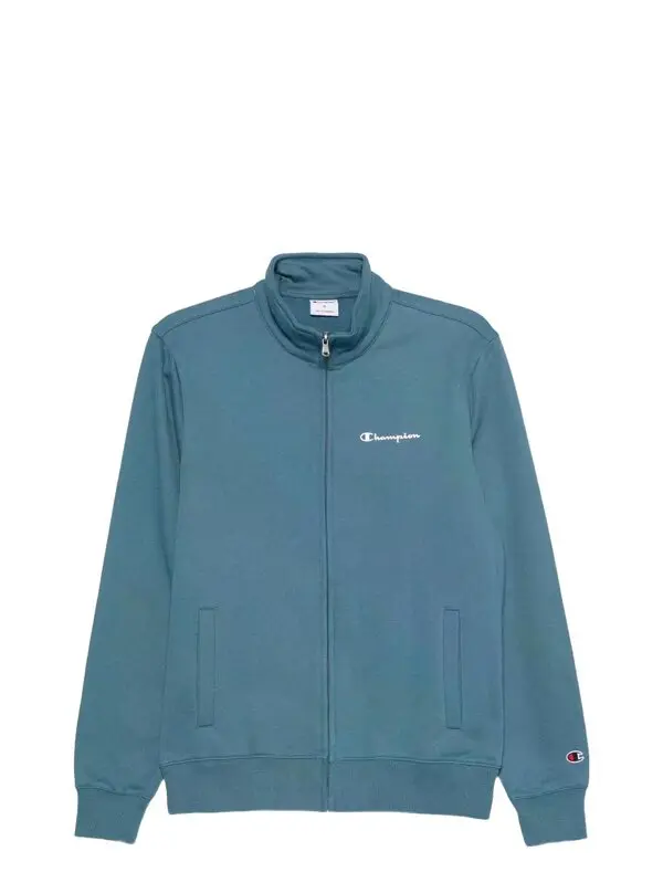 Champion Logo-embroidered Zip-up Track Pants Set - Blue