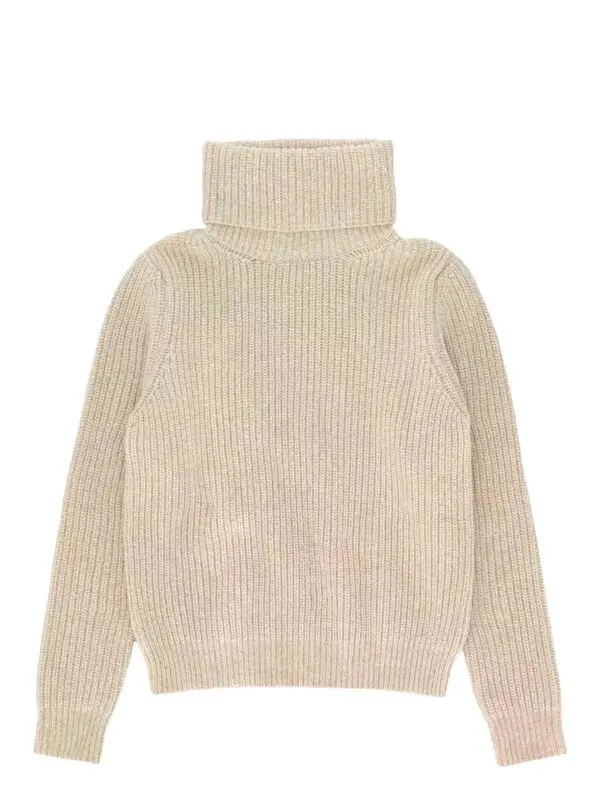 FORTELA Leona Ribbed High-neck Sweater - Neutrals