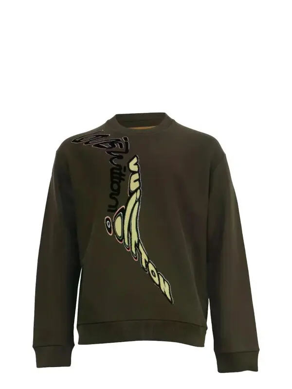 LOUIS VUITTON Graphic-print Sweatshirt - Green