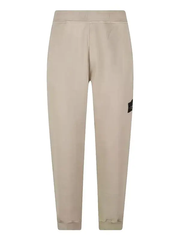Stone Island 6200012 Brushed Organic-cotton Fleece Joggers - Neutrals