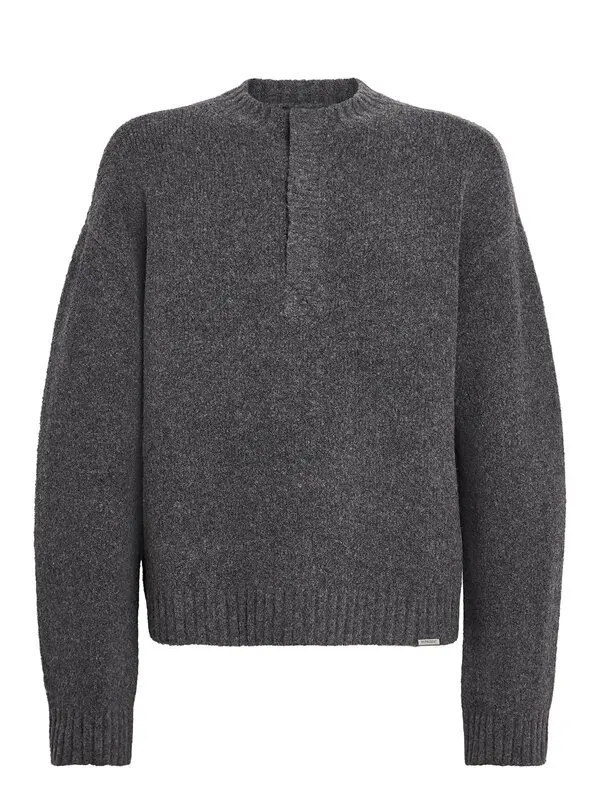 REPRESENT Wool-blend Ramone Sweater - Grey
