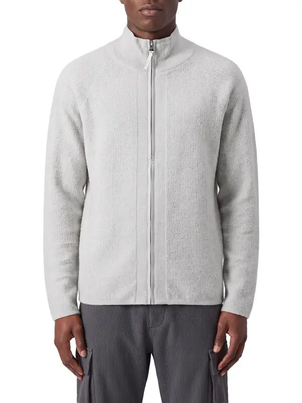 HOUDINI SPORTSWEAR High Neck Zip-up Cardigan In Polyester - Grey
