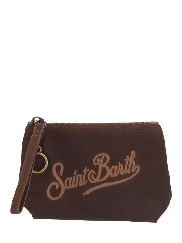 MC2 SAINT BARTH Aline Tartan Waxed Cotton Keychain Pouch - Fa03