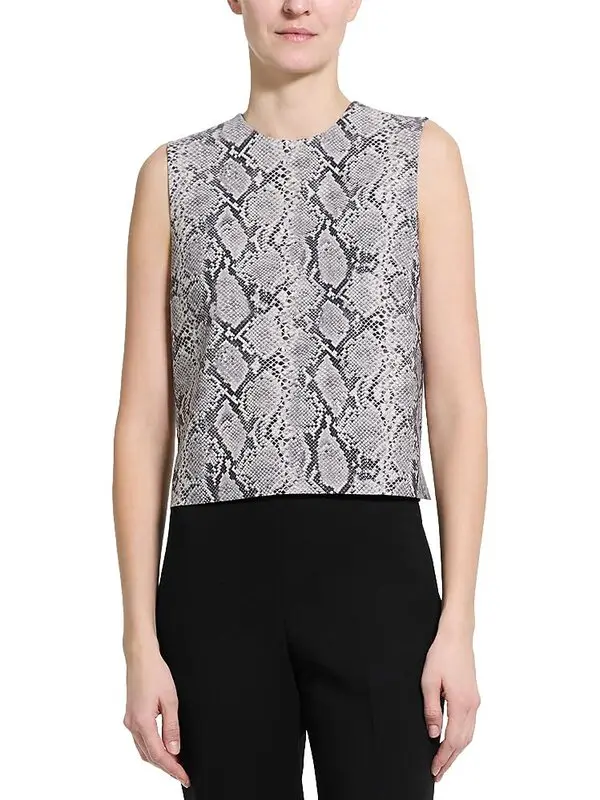 Theory Stretch Wool Printed Shell - Light Multi