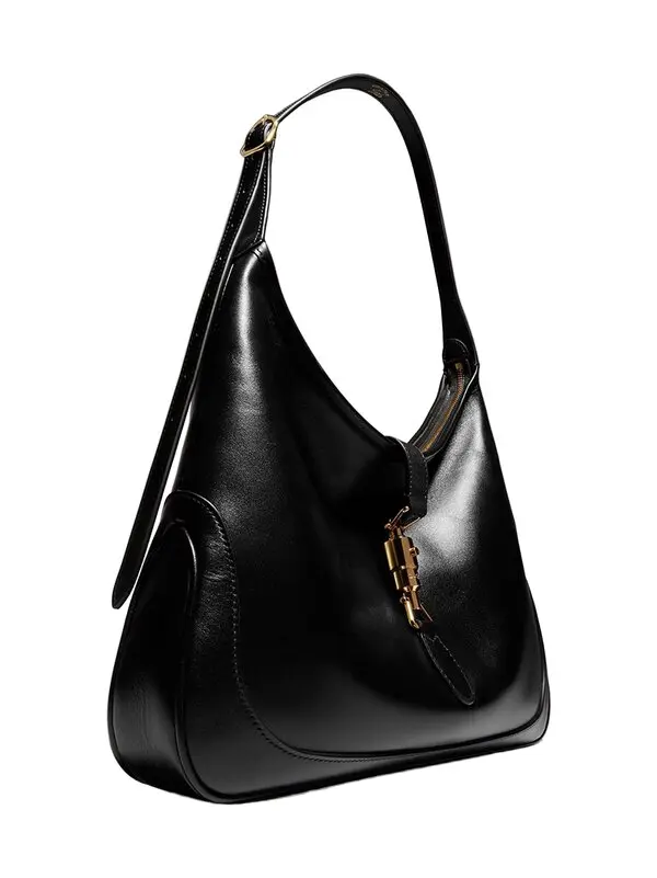 Gucci Mini Soft Leather Shoulder Bag With Gold-tone Hardware - Nero