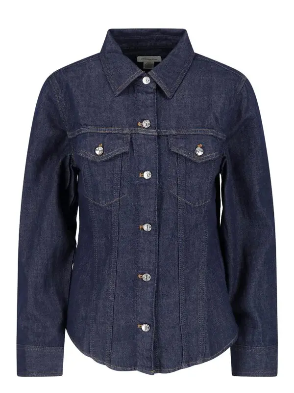 Calvin Klein Denim Button-front Shirt - Blue