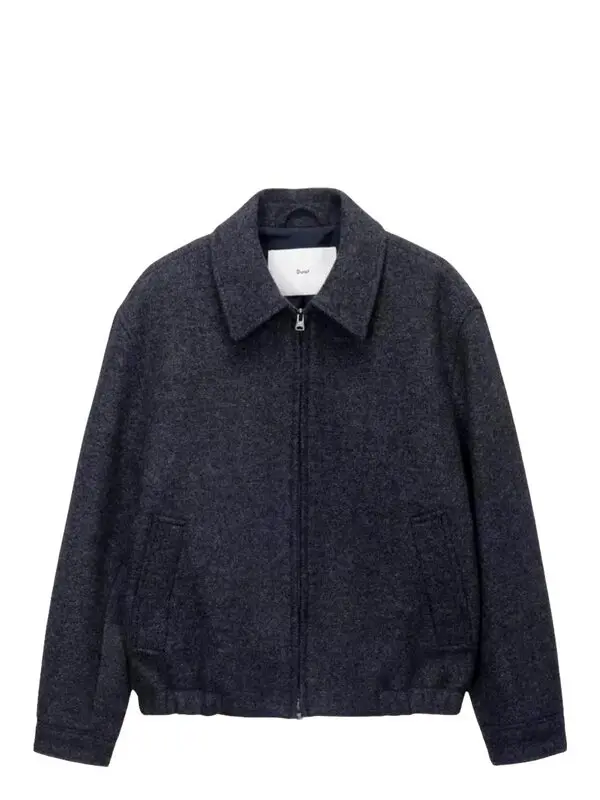 DUNST Zip-up Long-sleeve Bomber Jacket - Grey