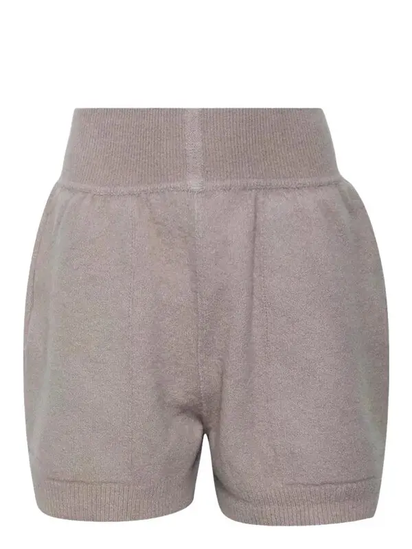 Rick Owens Fine-knit Cashmere-blend Shorts - Neutrals