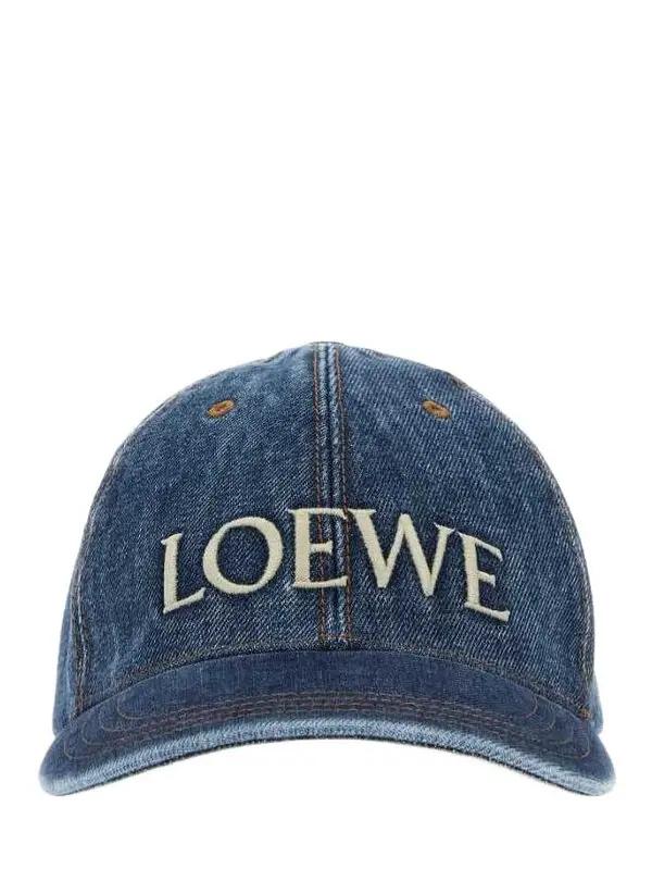 Loewe Denim Baseball Cap - Blue