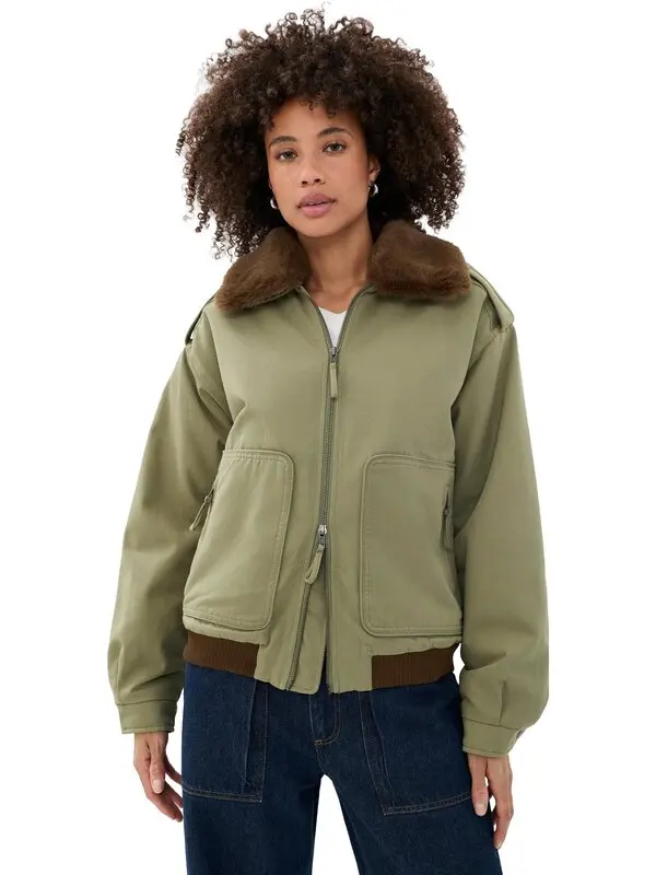 HOUSE OF SUNNY Cruise Flight Jacket - Khaki