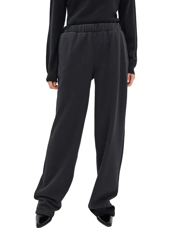Sprwmn Straight Leg Sweatpants - Black