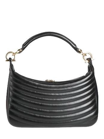 FERRAGAMO Shoulder Bag Calf Hair - Black