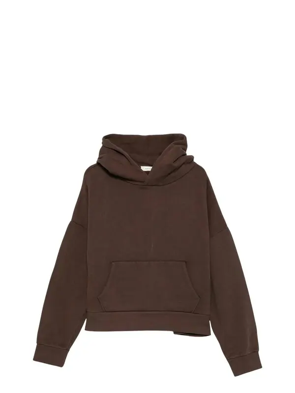 ENTIRE STUDIOS Dropped-shoulder Kangaroo-pocket Hoodie - Brown