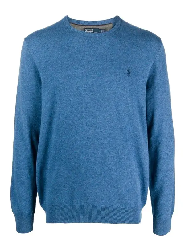 Polo Ralph Lauren Crew Neck Sweater By - Denim Blue