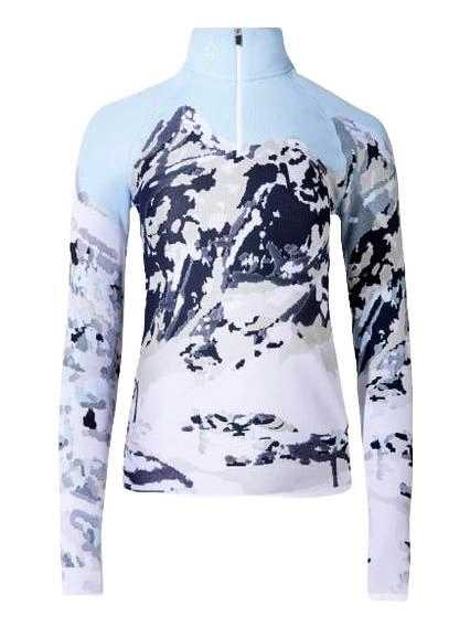 Perfect Moment Jacquard Base Layer Top - Landscape