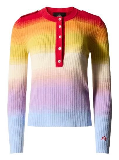 Perfect Moment Wool & Cashmere Knit Top - Rainbow