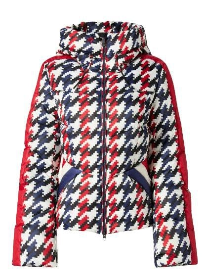 Perfect Moment Duvet Down Ski Jacket - Houndstooth