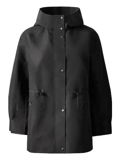 Perfect Moment Drawstring Windbreaker Jacket - Black
