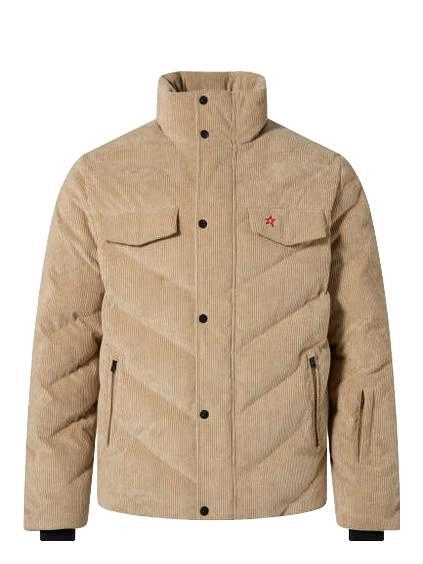 Perfect Moment Chevron Quilted Down Jacket - Camel