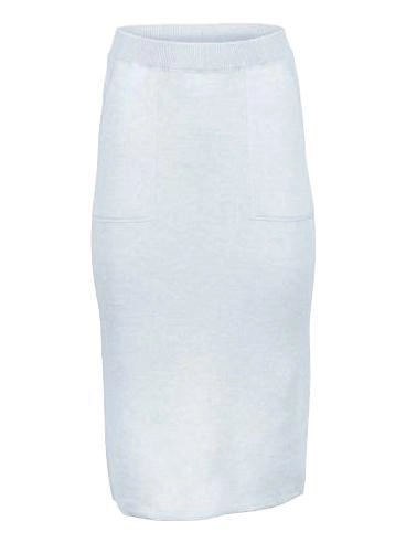 Kinross Cashmere Doubleknit Skirt - Sky