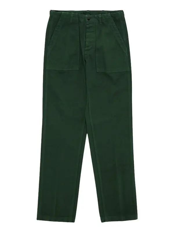 FORTELA Newfatigue Bull Cotton Trousers - Forest