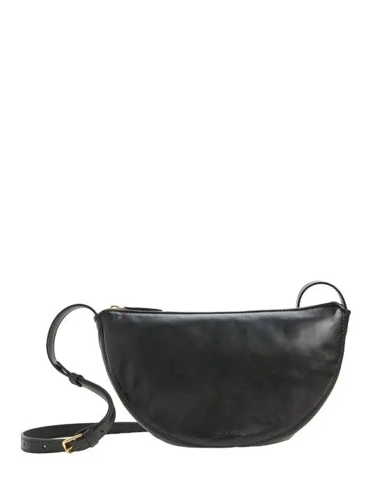 MANSUR GAVRIEL Moon Leather Sling Crossbody Bag - Black