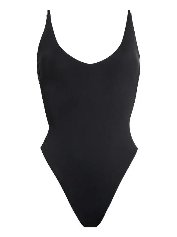 LEFT ON FRIDAY Rays Mock Neck Long Sleeve Rashguard - Jet Black