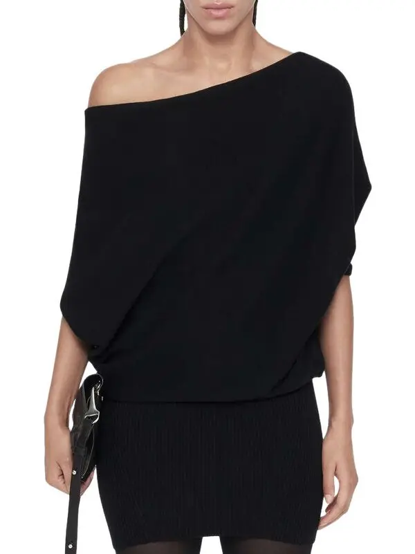 ALLSAINTS Ellie Off The Shoulder Dress - Black