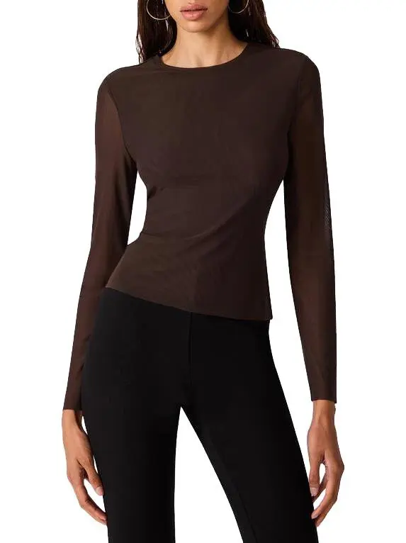 Steve Madden Sandy Knit Top - Dark Espresso