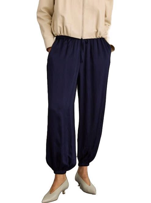 Baukjen Brook Satin Balloon Trousers - Navy