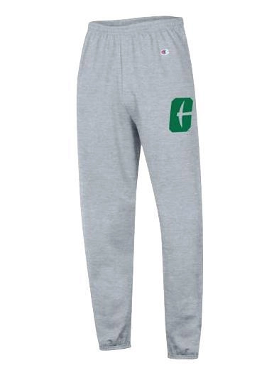 Champion Charlotte 49ers Powerblend Fleece Team Sweatpants - Heather Gray