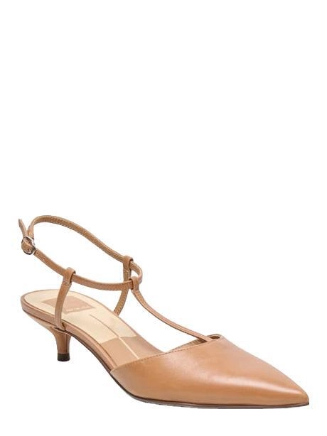 Dolce Vita Torena Leather Slingback Pump - Tan Leather