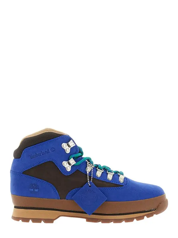 Timberland Stivaletti Allacciati Euro Hiker In Pelle E Tessuto - Blu