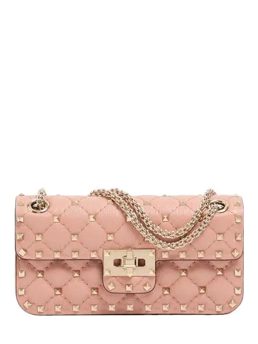 Valentino Garavani Rockstud Spike Small Shoulder Bag In Kidskin - Phard
