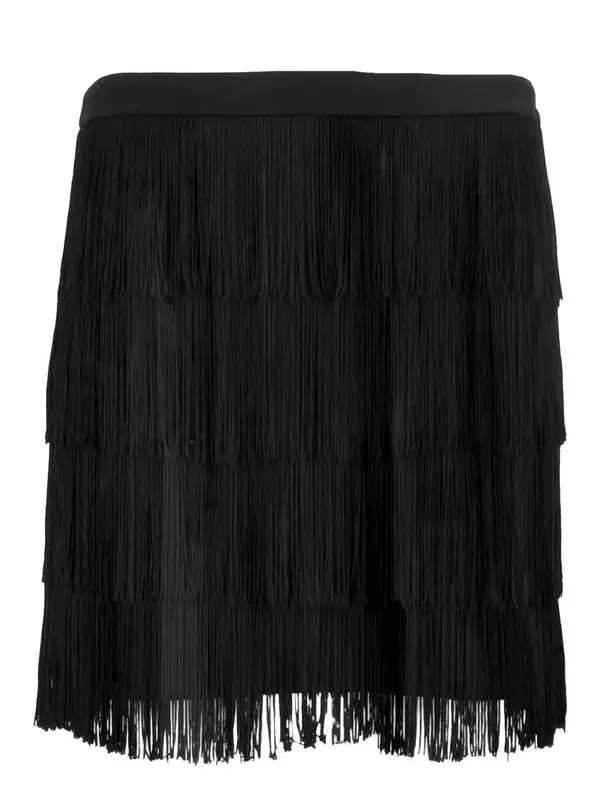 Michael Kors Fringe-detail Mini Skirt - Black