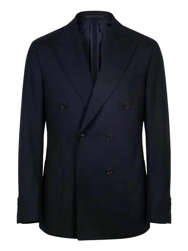 DANIELE ALESSANDRINI Double-breasted Blazer - Blue